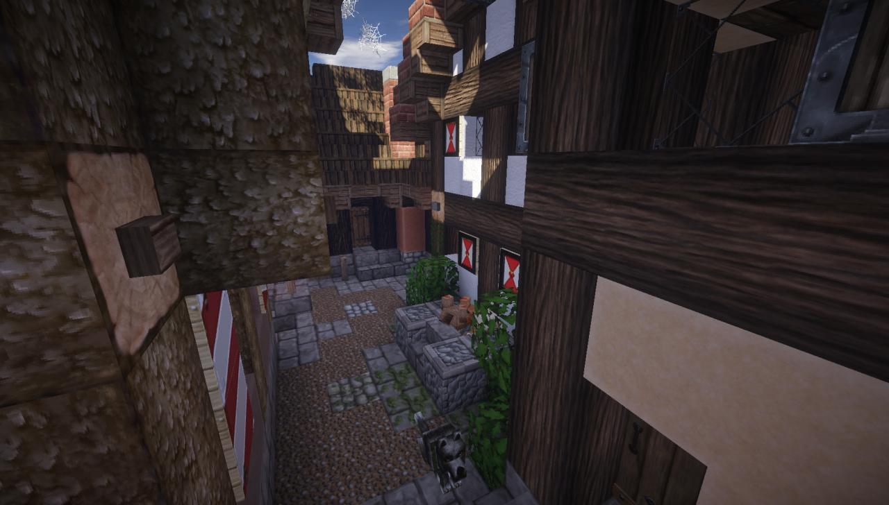 Download a group of medieval half-timbered houses "Gronkh-Hof ...