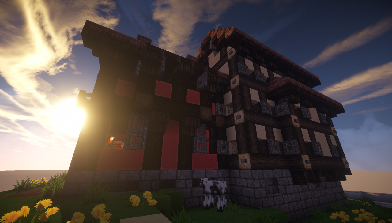 Download a group of medieval half-timbered houses "Gronkh-Hof ...