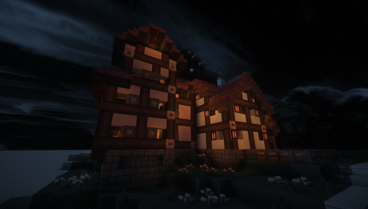 Download a group of medieval half-timbered houses "Gronkh-Hof ...