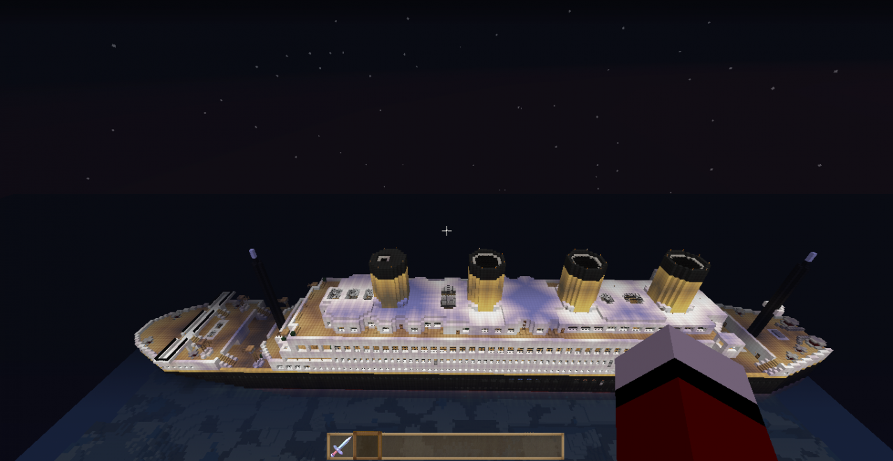 Titanic with iceberg Minecraft Map