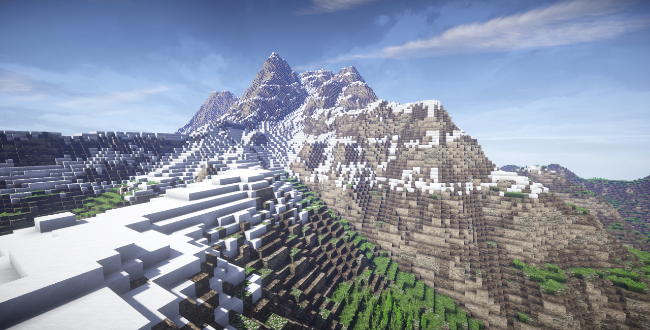 Realistic terrain and scale: The isle of stone Minecraft Map