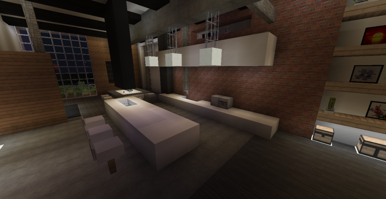 Industrial loft | Modern & Innovative house Minecraft Map