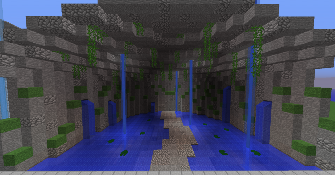 Flooded Cave Plot Build Minecraft Map