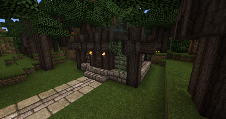 Dark Oak Enchanting Shack Minecraft Map