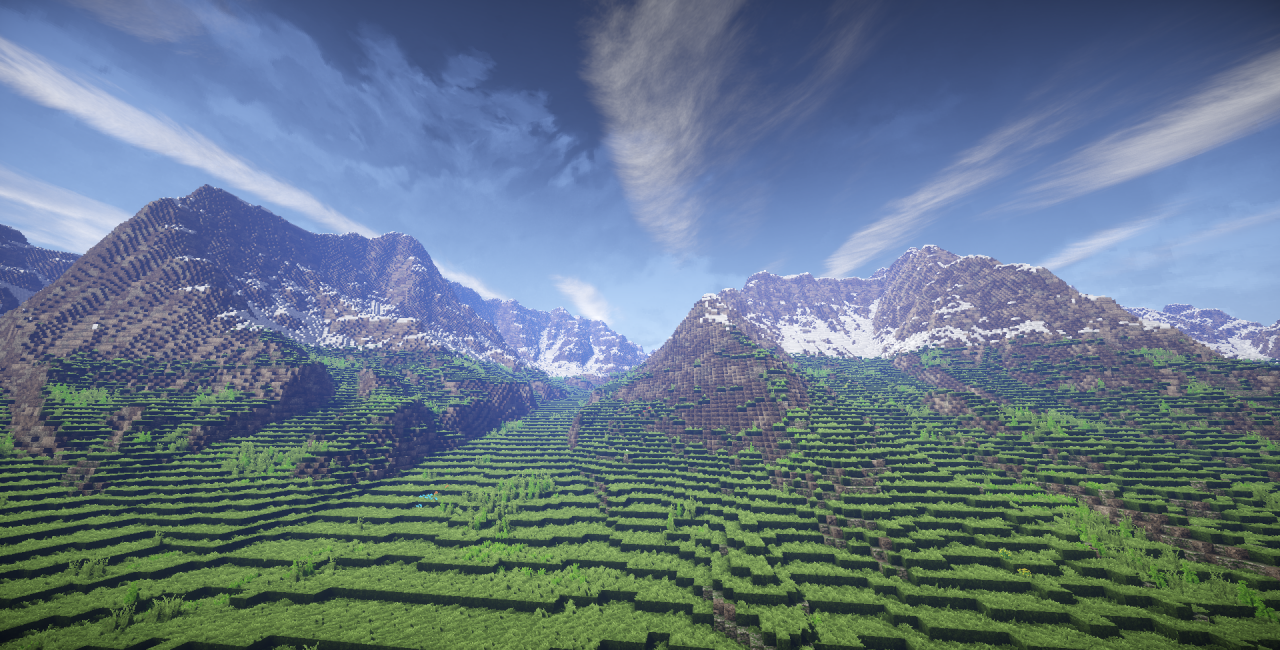Realistic terrain and scale: The isle of stone Minecraft Map