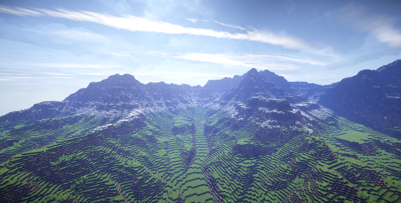Realistic terrain and scale: The isle of stone Minecraft Map