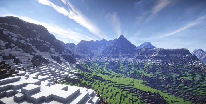 Realistic terrain and scale: The isle of stone Minecraft Map