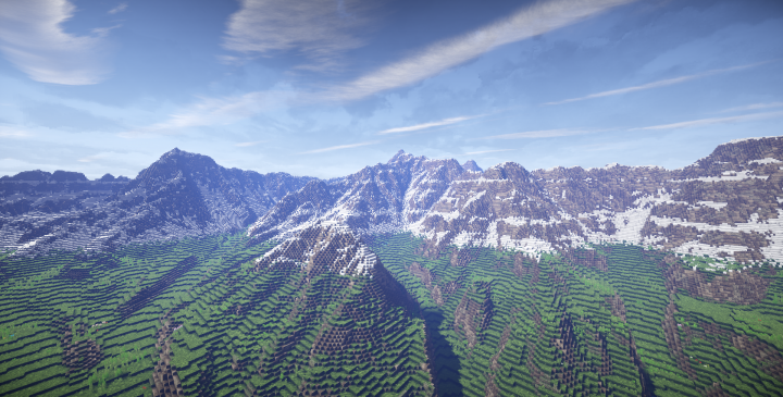 Realistic terrain and scale: The isle of stone Minecraft Map