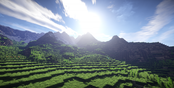 Realistic terrain and scale: The isle of stone Minecraft Map