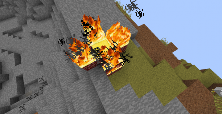 Char (fire boss) in one command Minecraft Map