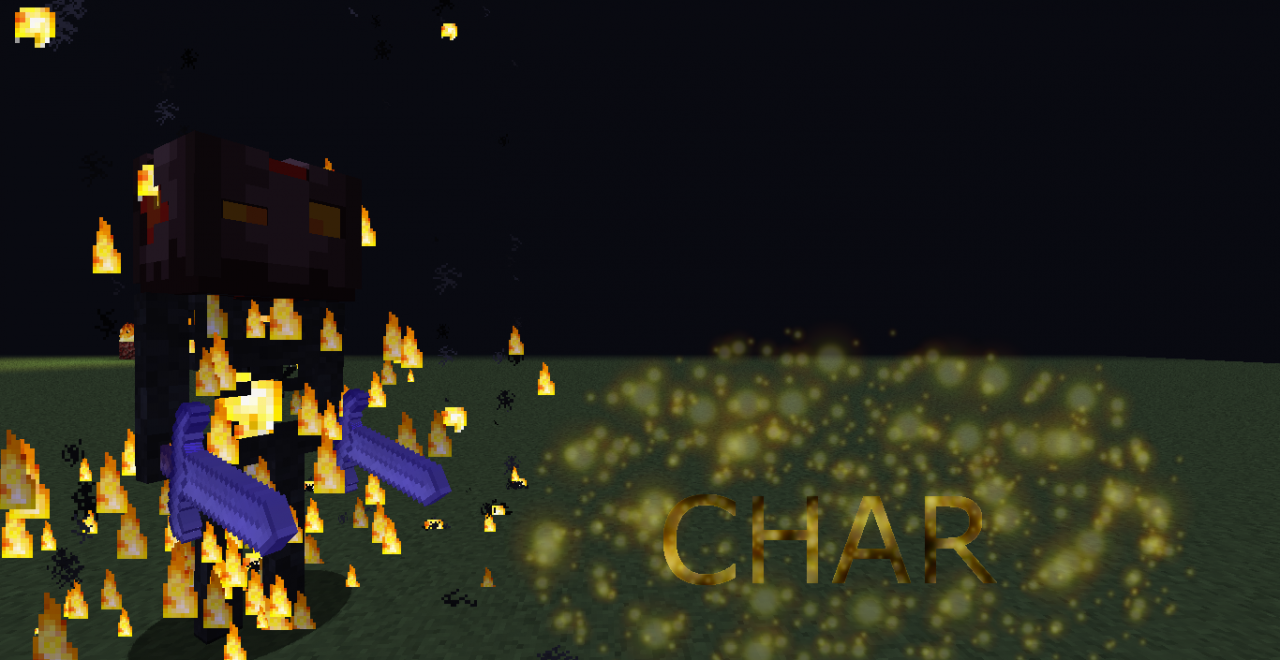 Char (fire boss) in one command Minecraft Map