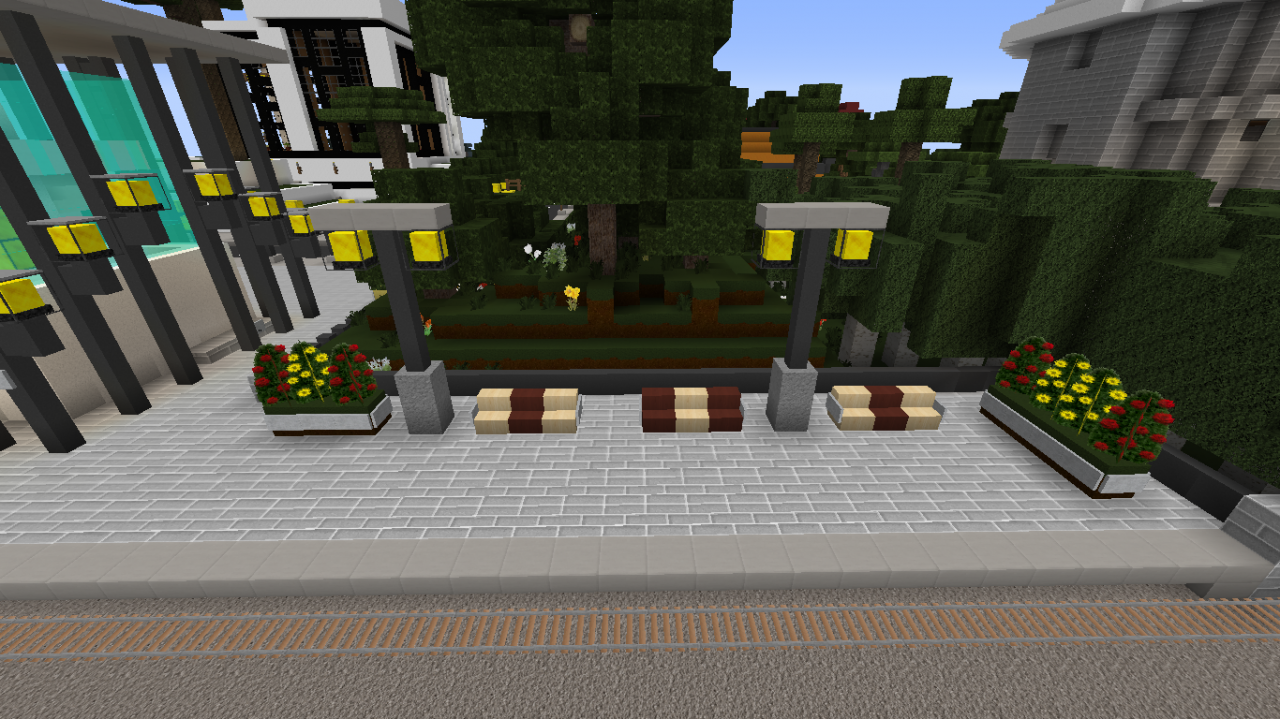 Train+Metro Station Minecraft Map