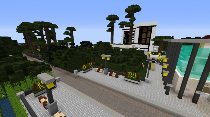 Train+Metro Station Minecraft Map