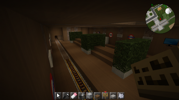 Train+Metro Station Minecraft Map