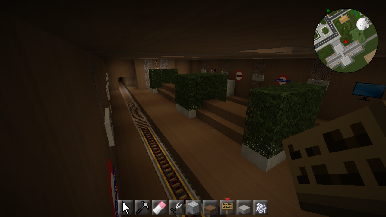 Train+Metro Station Minecraft Map