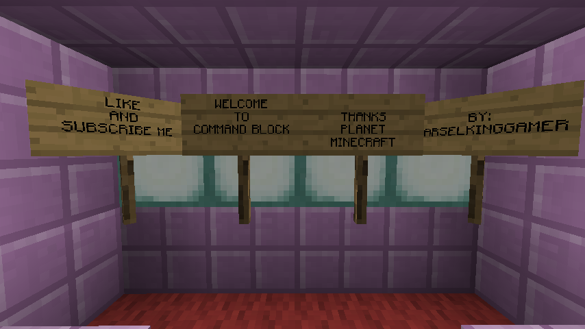 Welcome TO COMMAND_BLOCK Versi 1.9 Minecraft Map