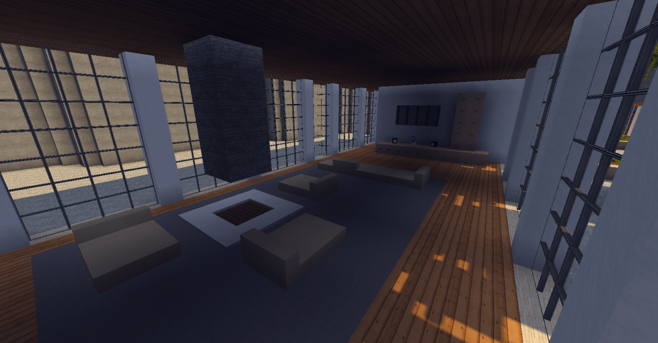 Modern Mountain House 1 Minecraft Map