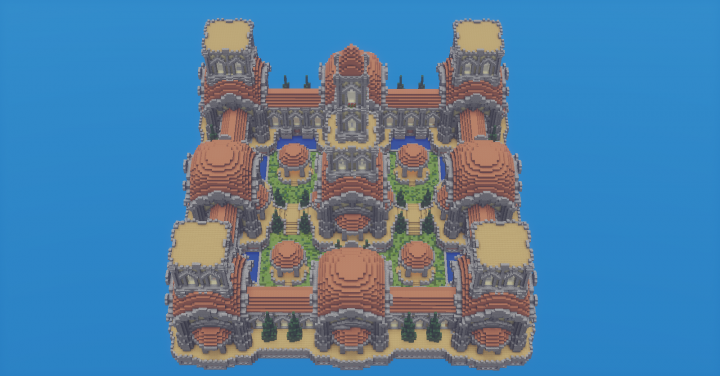 Terracotta Square Minecraft Map