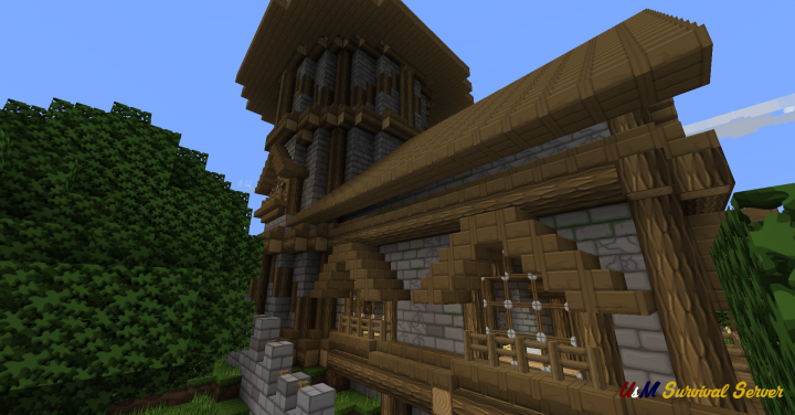 Small Medieval Style Spawn Village Minecraft Map