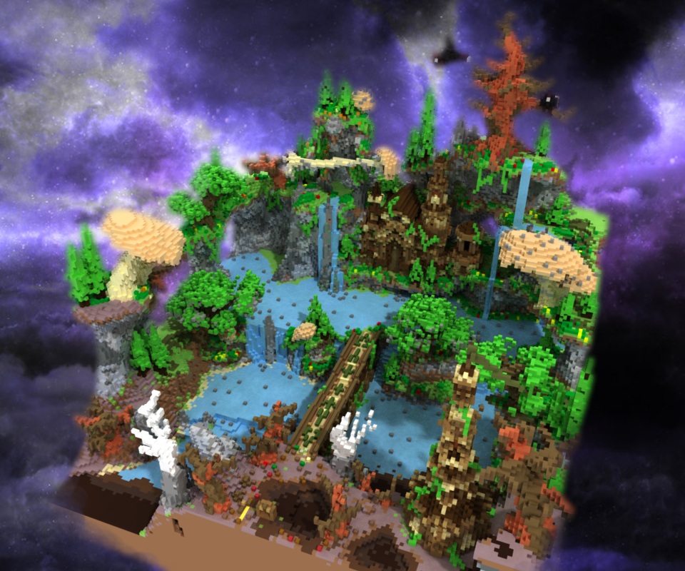 Driving Into Nature Plot (145x145) Minecraft Map