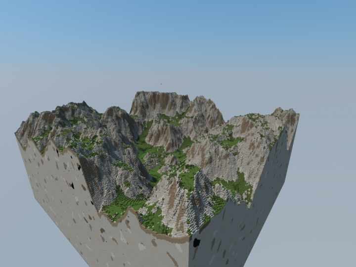 free build custom terain Minecraft Map