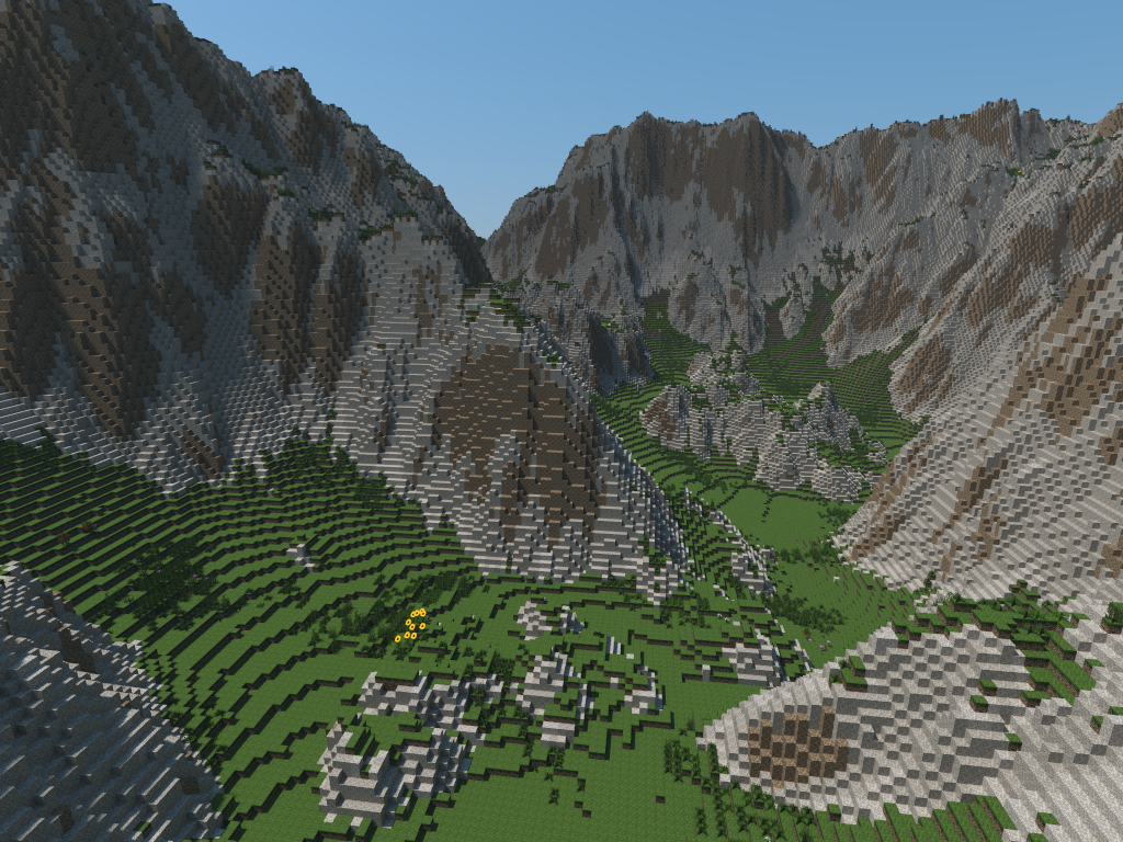 free build custom terain Minecraft Map