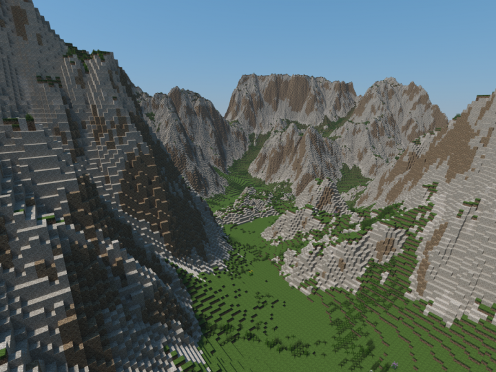 free build custom terain Minecraft Map