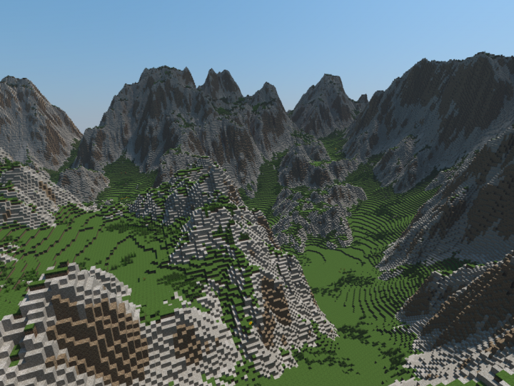 free build custom terain Minecraft Map