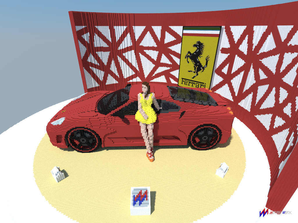 【MW】Ferrari F430 (45:1) Minecraft Map