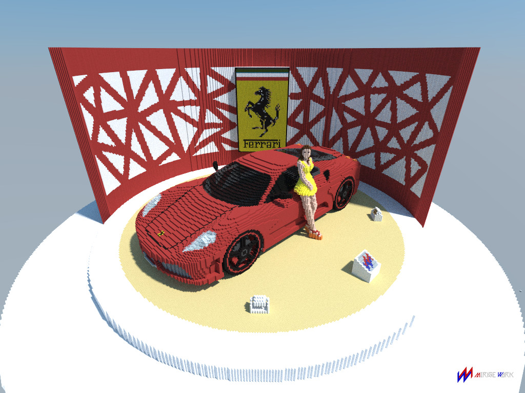 【MW】Ferrari F430 (45:1) Minecraft Map