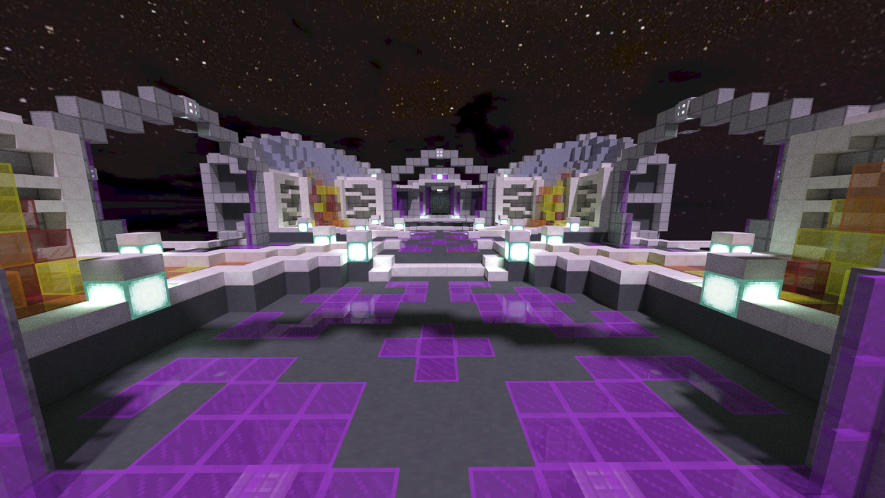 Futuristic Space Hub Minecraft Map