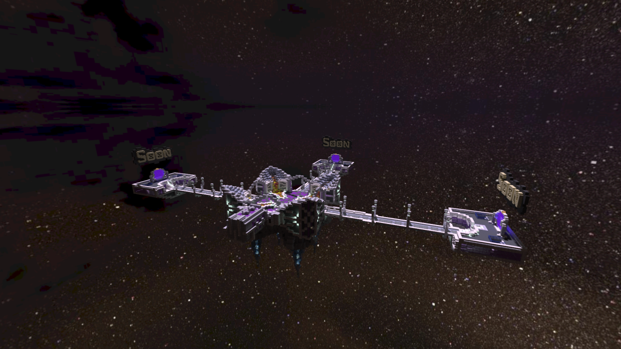 Futuristic Space Hub Minecraft Map