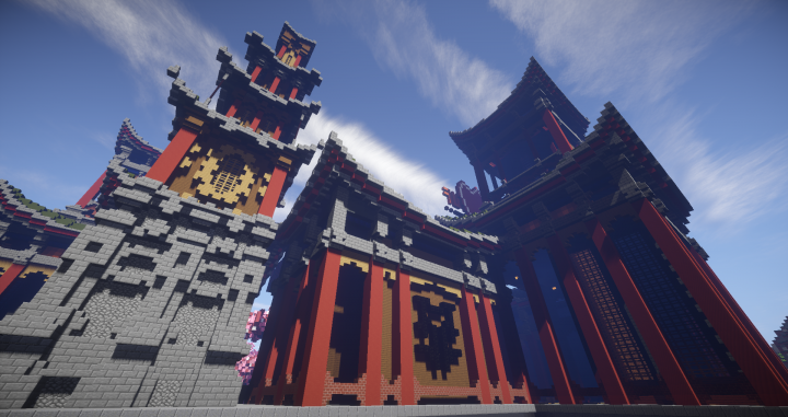 Asian Hub & Sea Spawn [Cinematic] Minecraft Map