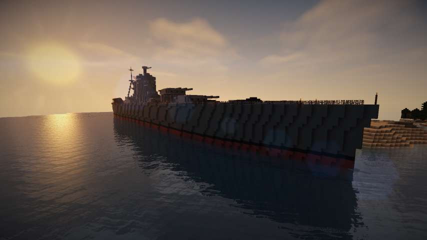 HMS Rodney Of The British Royal Navy Minecraft Map