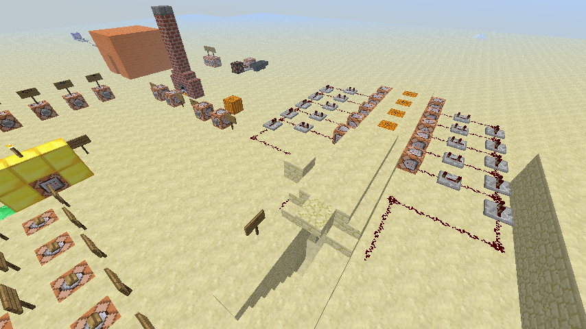 Redstone And Command block map. Minecraft Map