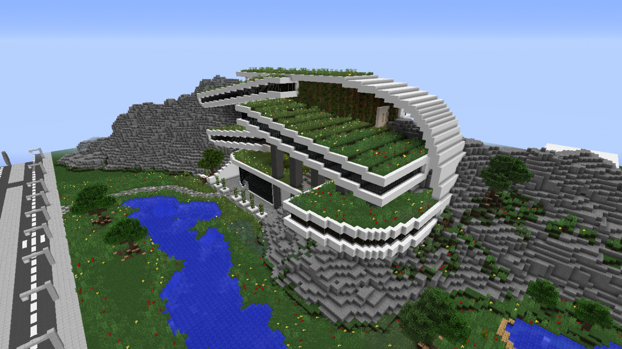 Modern concept appartment building Minecraft Map