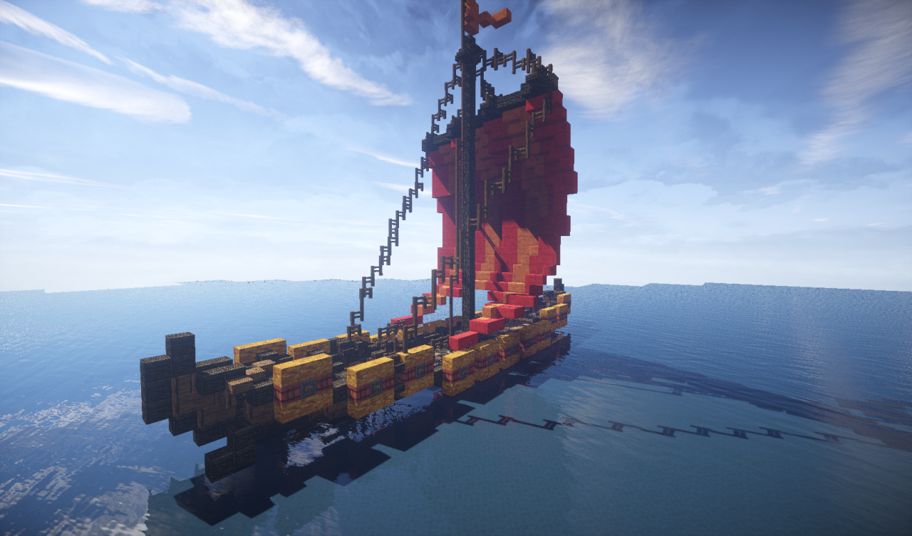 Large Fantasy Longships Minecraft Map