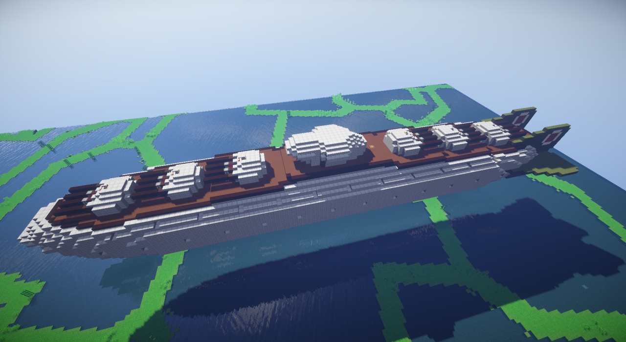 Movecraft Mega Air Battleship - Amagi Minecraft Map