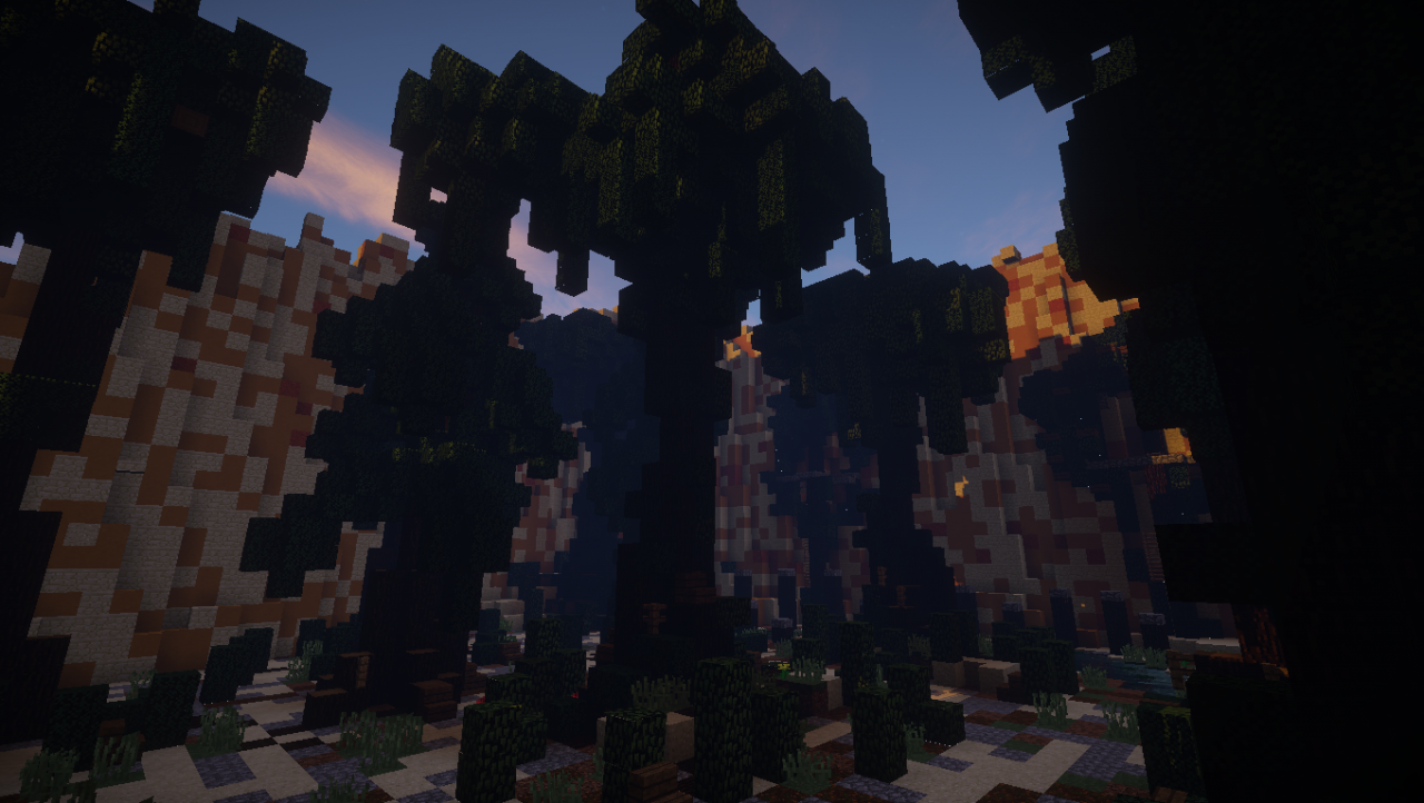 Server PvP Arena (Mini-Forest) Minecraft Map