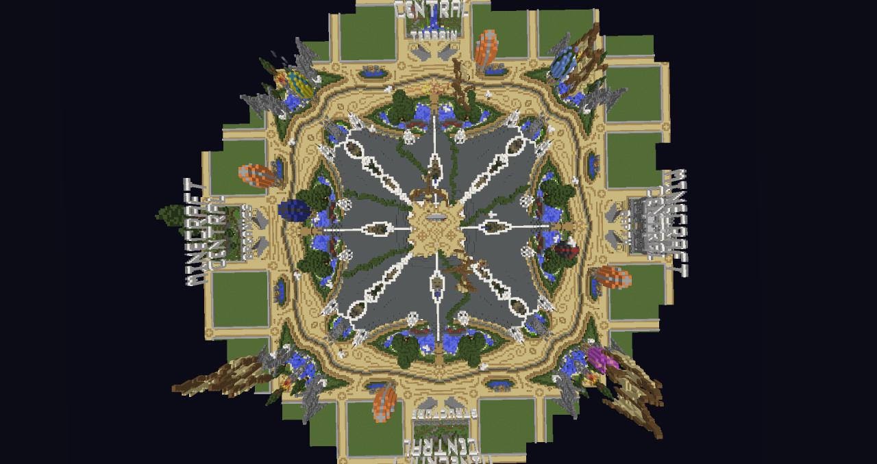Minecraft Central Creative Spawn Minecraft Map