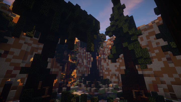 Server PvP Arena (Mini-Forest) Minecraft Map