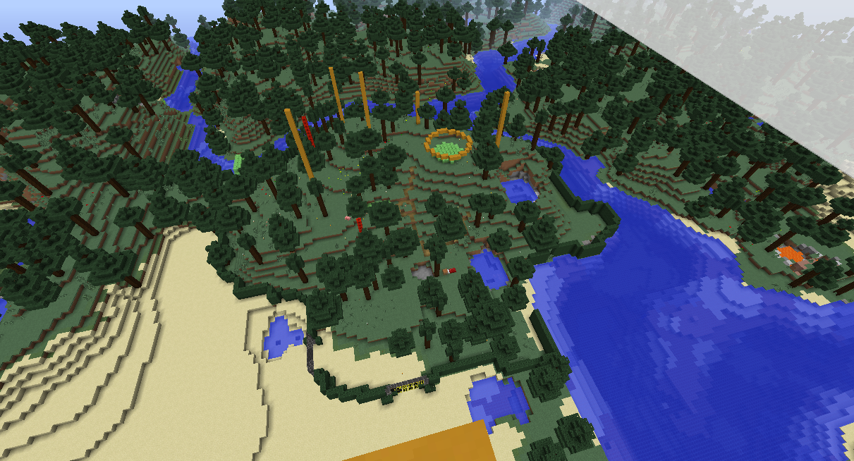 Pleasure Isles of Eden - Elytra Park Minecraft Map