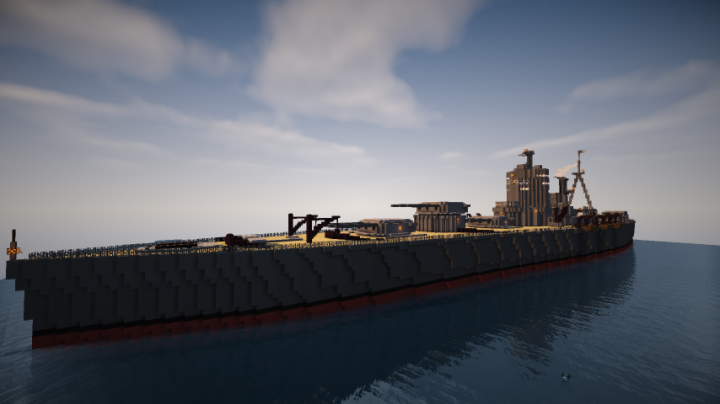 HMS Rodney Of The British Royal Navy Minecraft Map