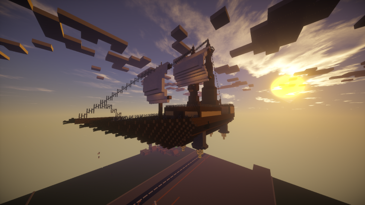 Flying ship Minecraft Map
