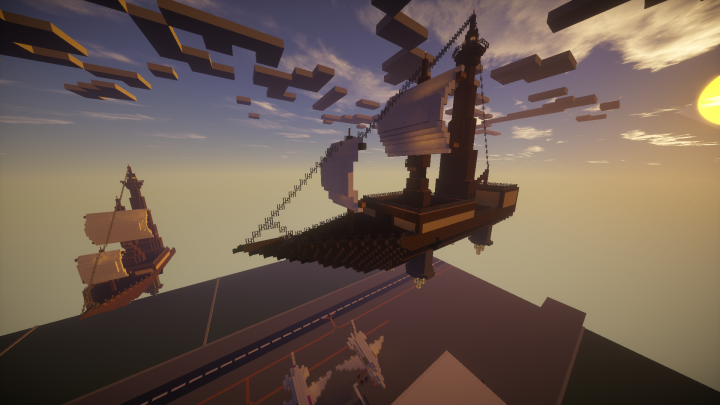 Flying ship Minecraft Map