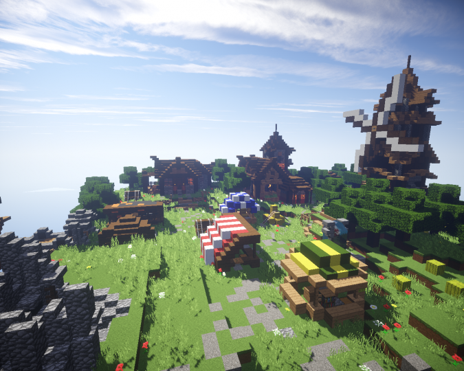 Medieval Floating Islands Minecraft Map