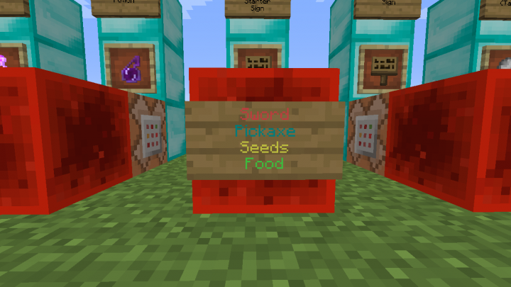 Minecraft command for a starter sign Minecraft Project