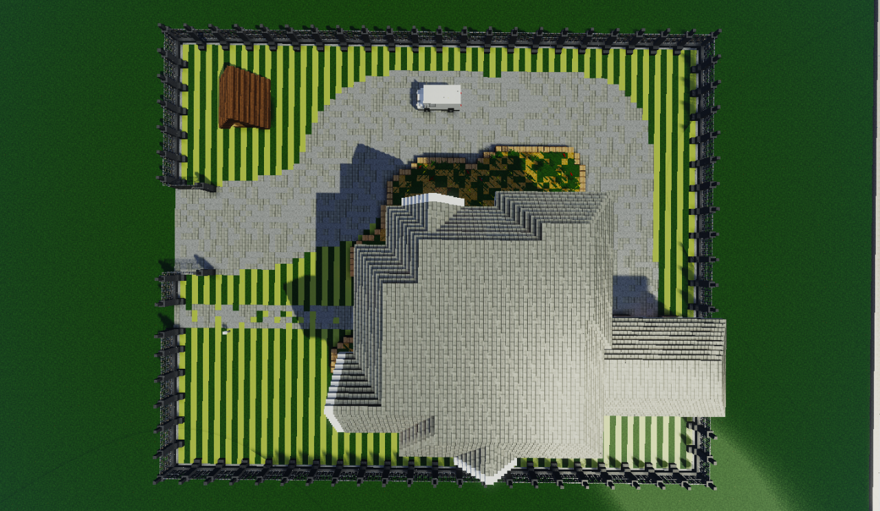 old-style mansion on WoodvilleCraft Minecraft Map