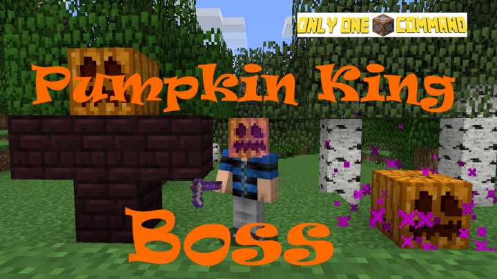 Pumpkin King Boss - Only One Command Minecraft Map