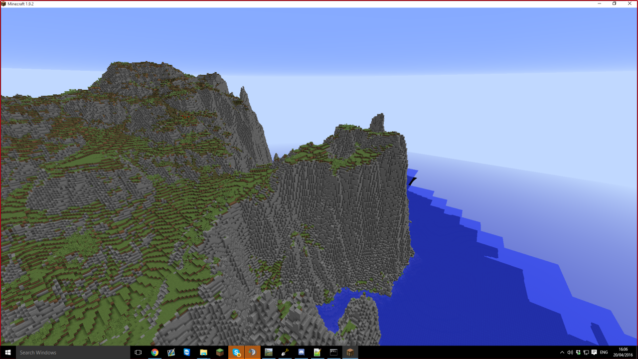 [Downloadable] Fancy Sloped Mountain Minecraft Map